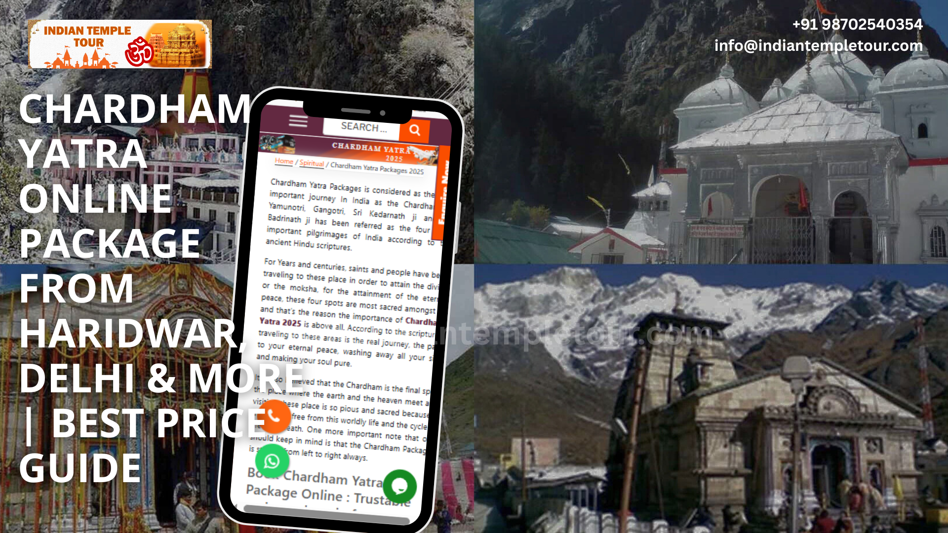 Chardham Yatra Online Package from Haridwar, Delhi & More | Best Price Guide – Indian Temple ...